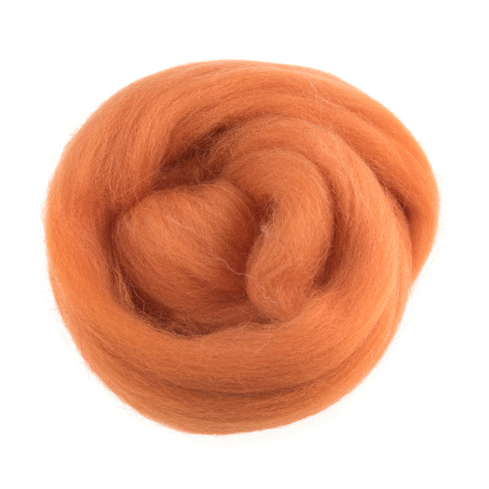 Trimits wool roving in orange 10g pack felting fibres – Stitching Kitchen