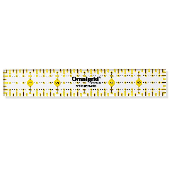 Universal ruler, 1x6inch Omnigrid – Stitching Kitchen